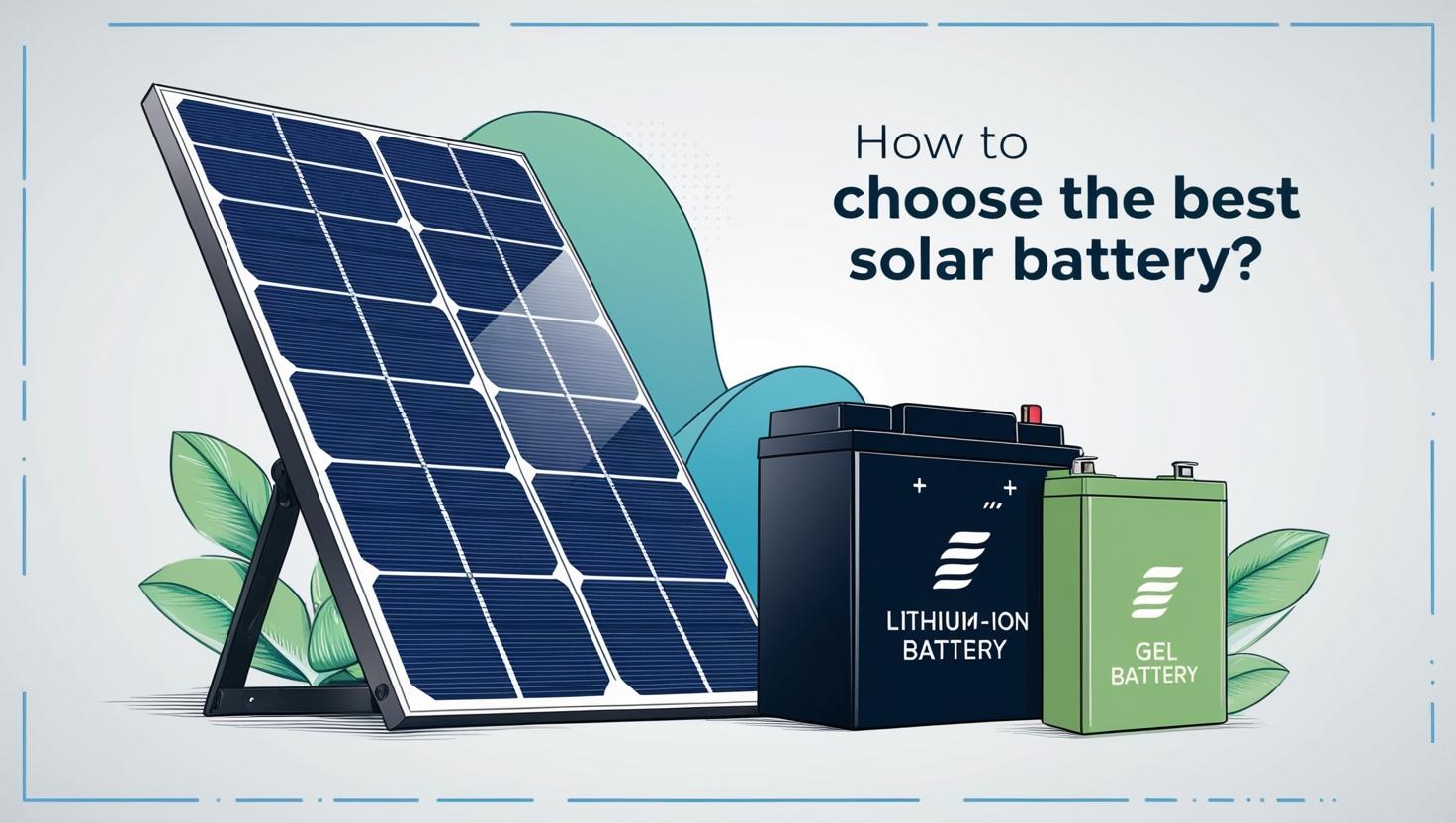 ¿Cómo elegir la mejor batería solar? – Nano Energy RD